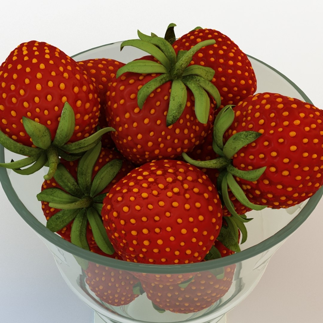 Strawberries 3d Model