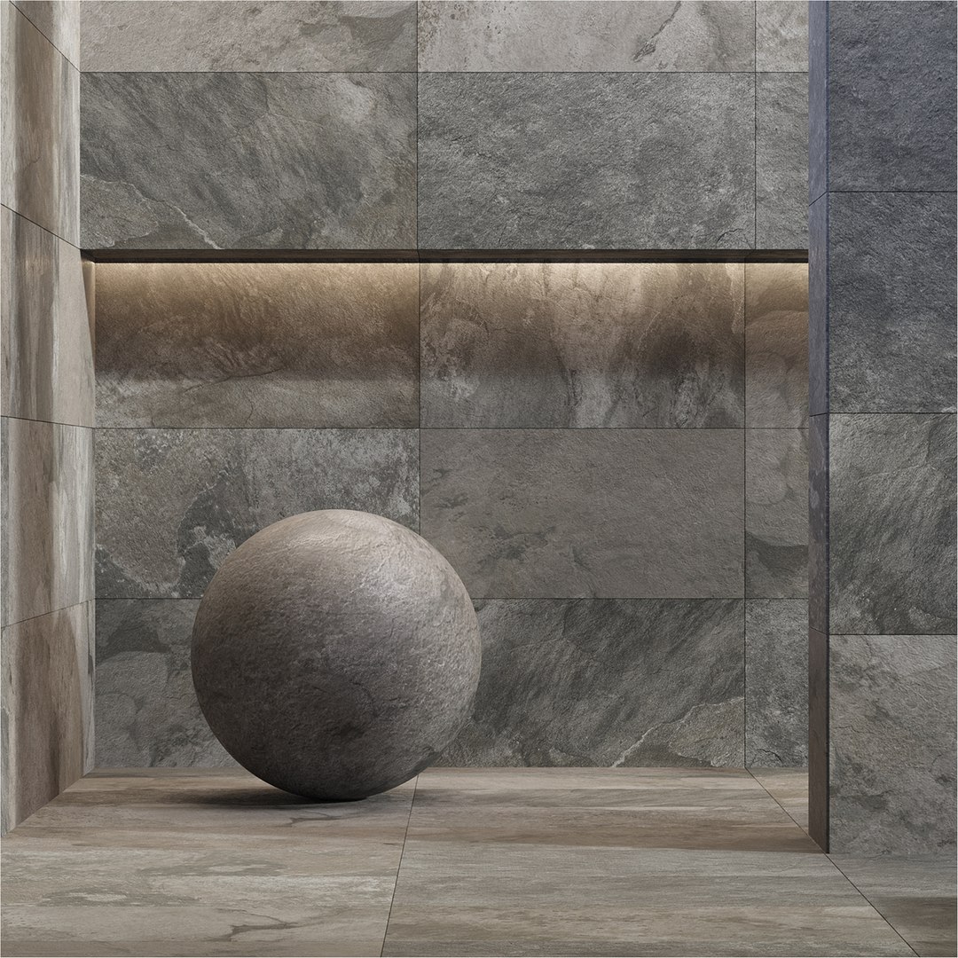 Cifre Ceramica Set 06 - Bundle - Black Slate Brown Slate - 4K Textures 3D Model - TurboSquid 2398280