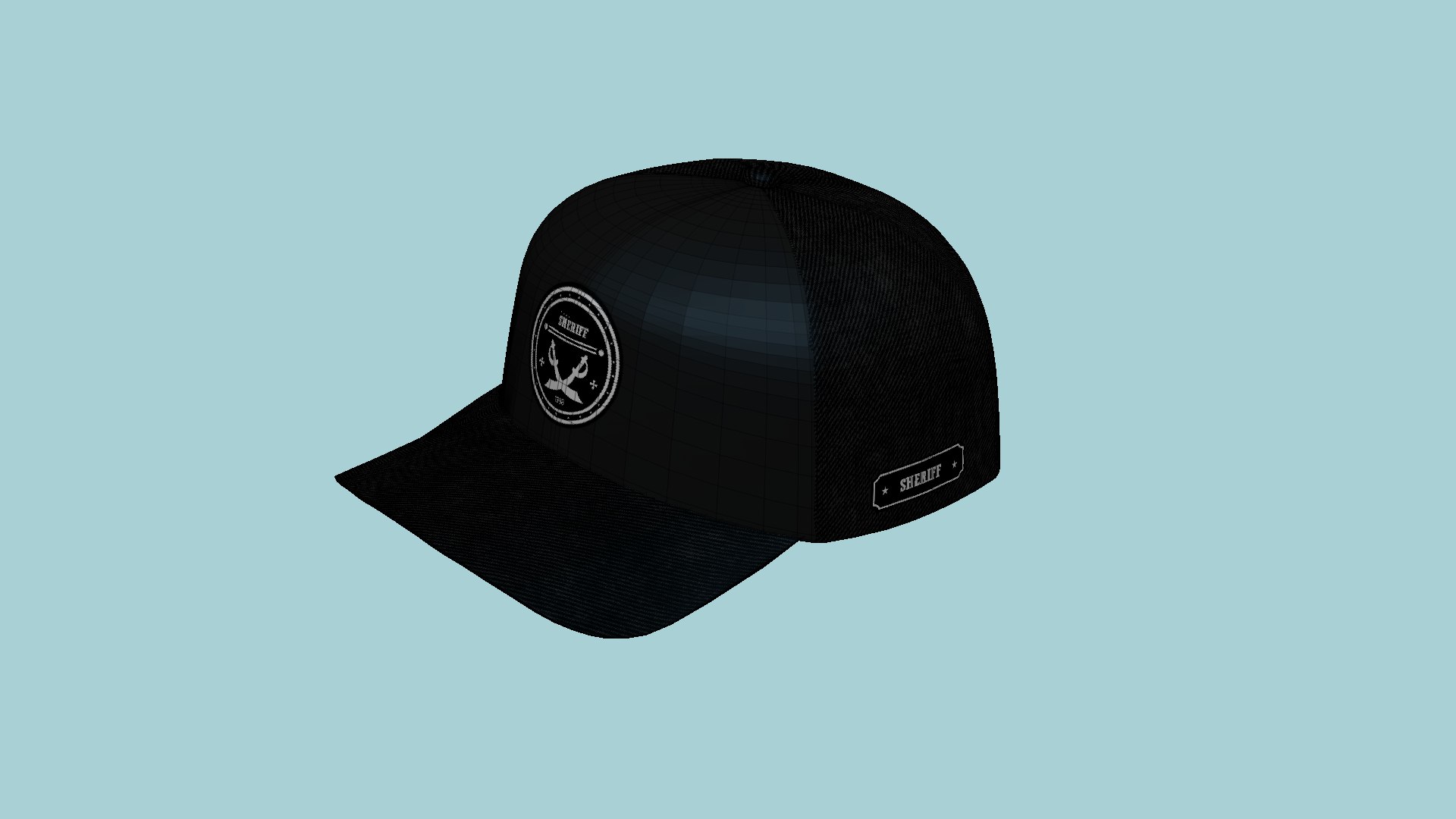 3D Cap A03 Black - Character Fashion Design model - TurboSquid 2095607