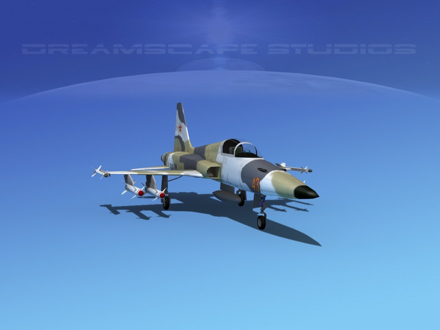 3d Model F-5 Fighter Northrop