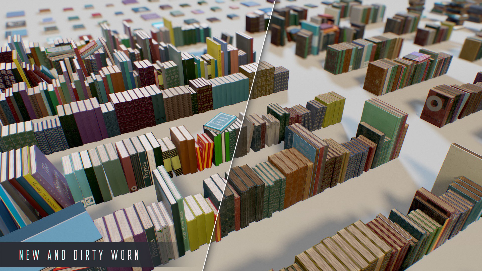 Pbr Books Set 3D Model - TurboSquid 1253989