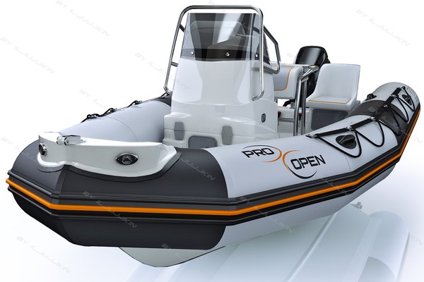 inflatable boat zodiac 550 3d model