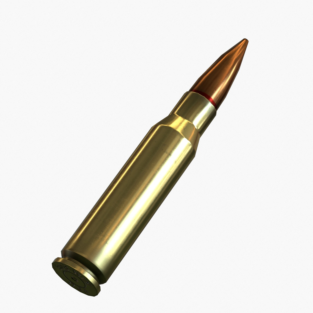 3d model 308 bullet