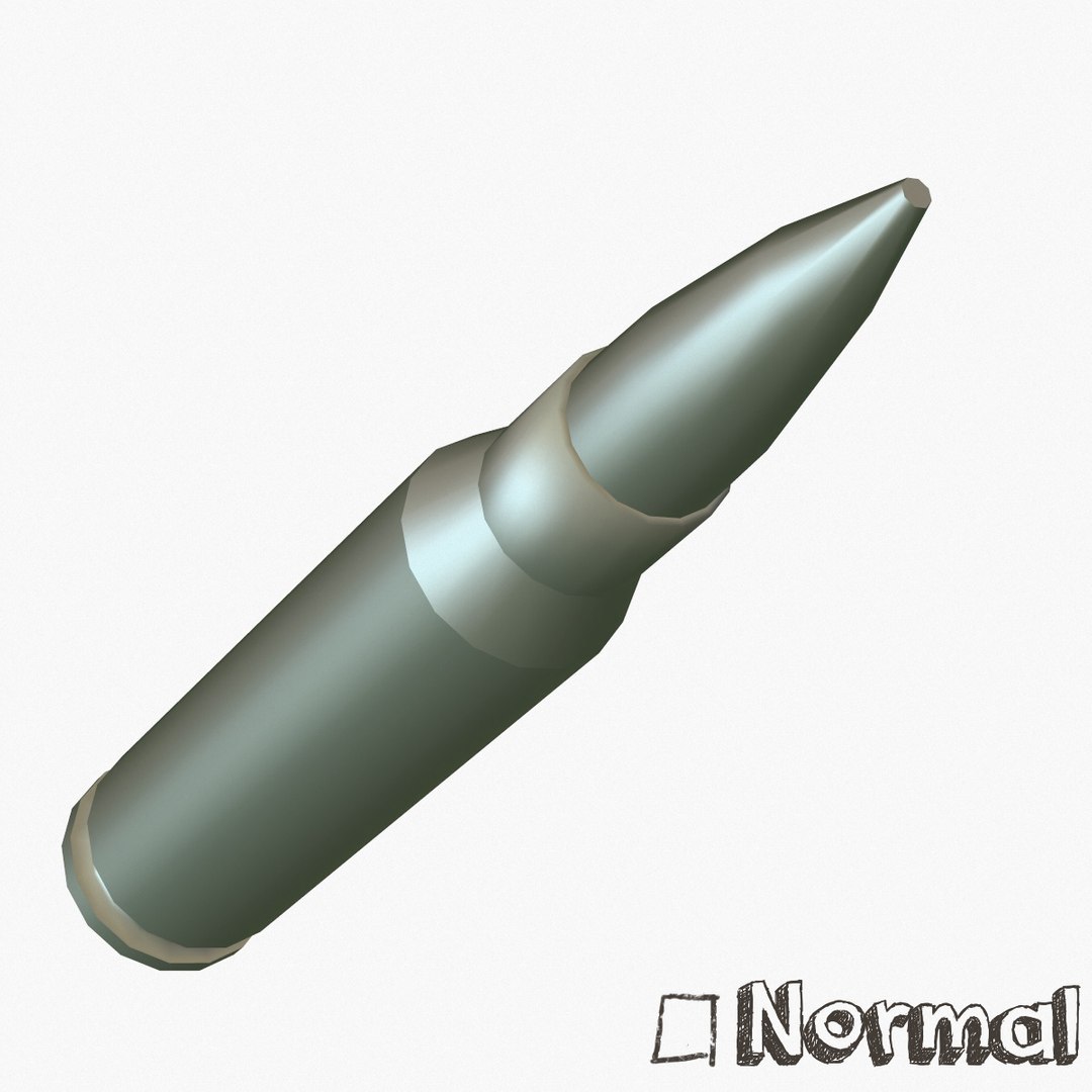 3d model 308 bullet