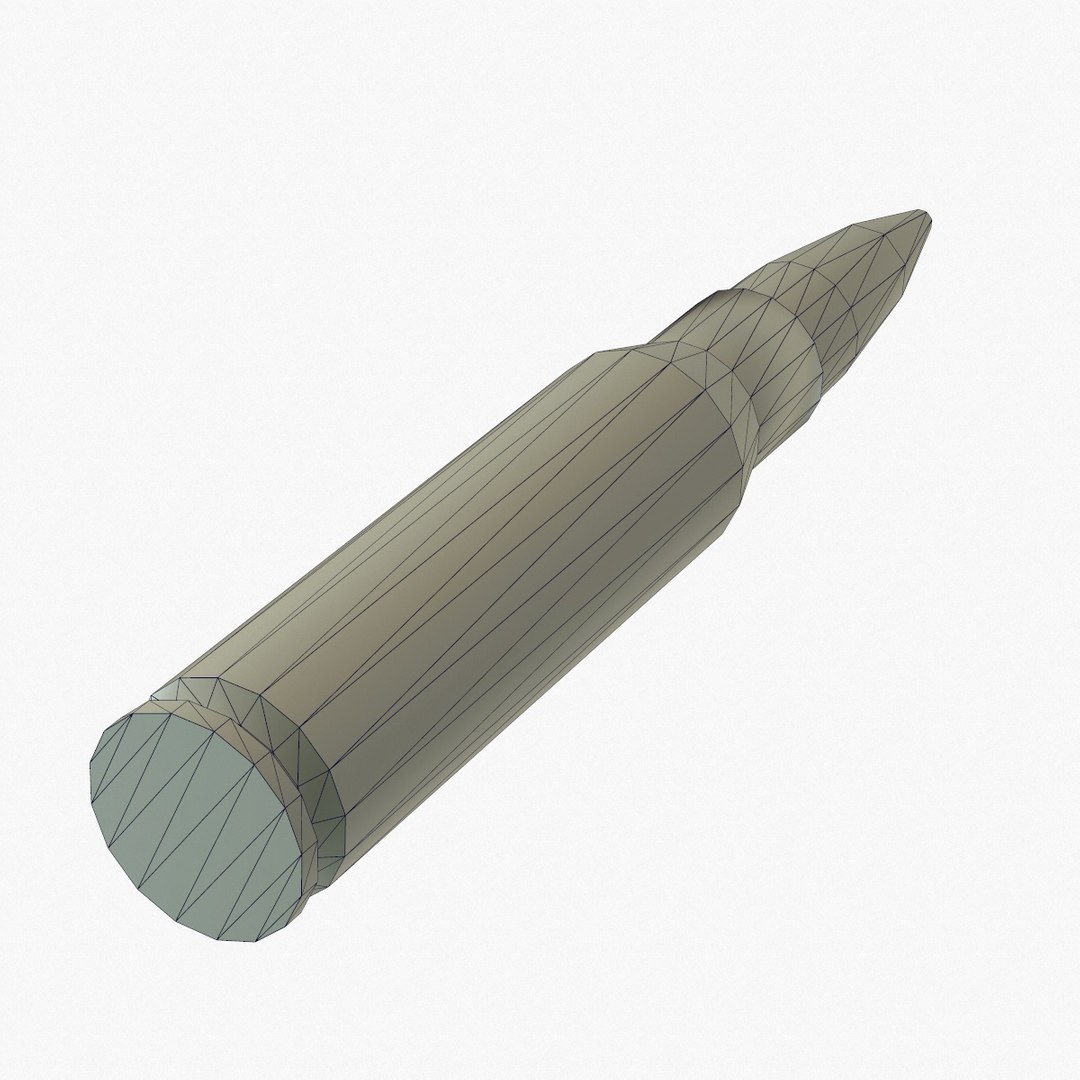 3d model 308 bullet