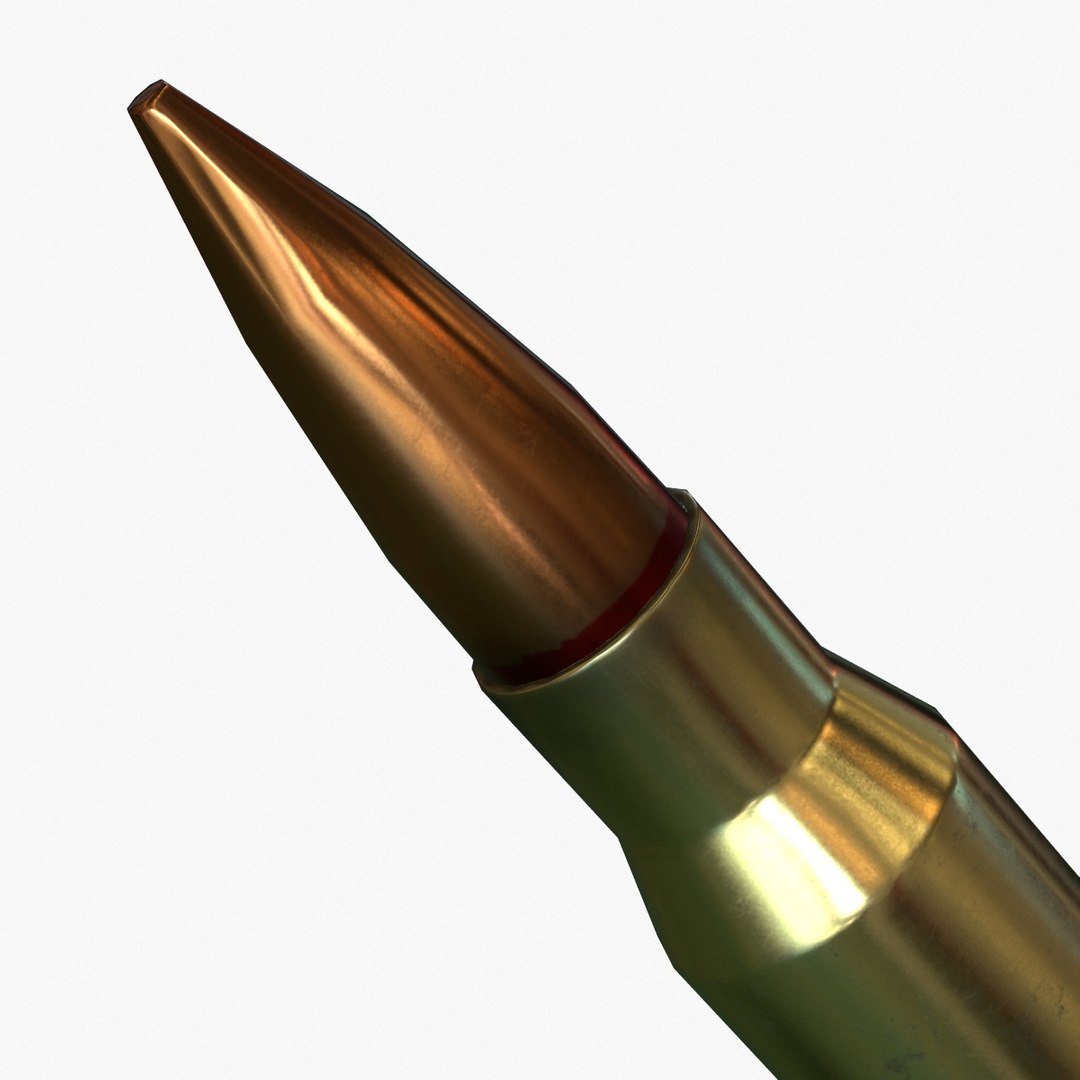 3d model 308 bullet
