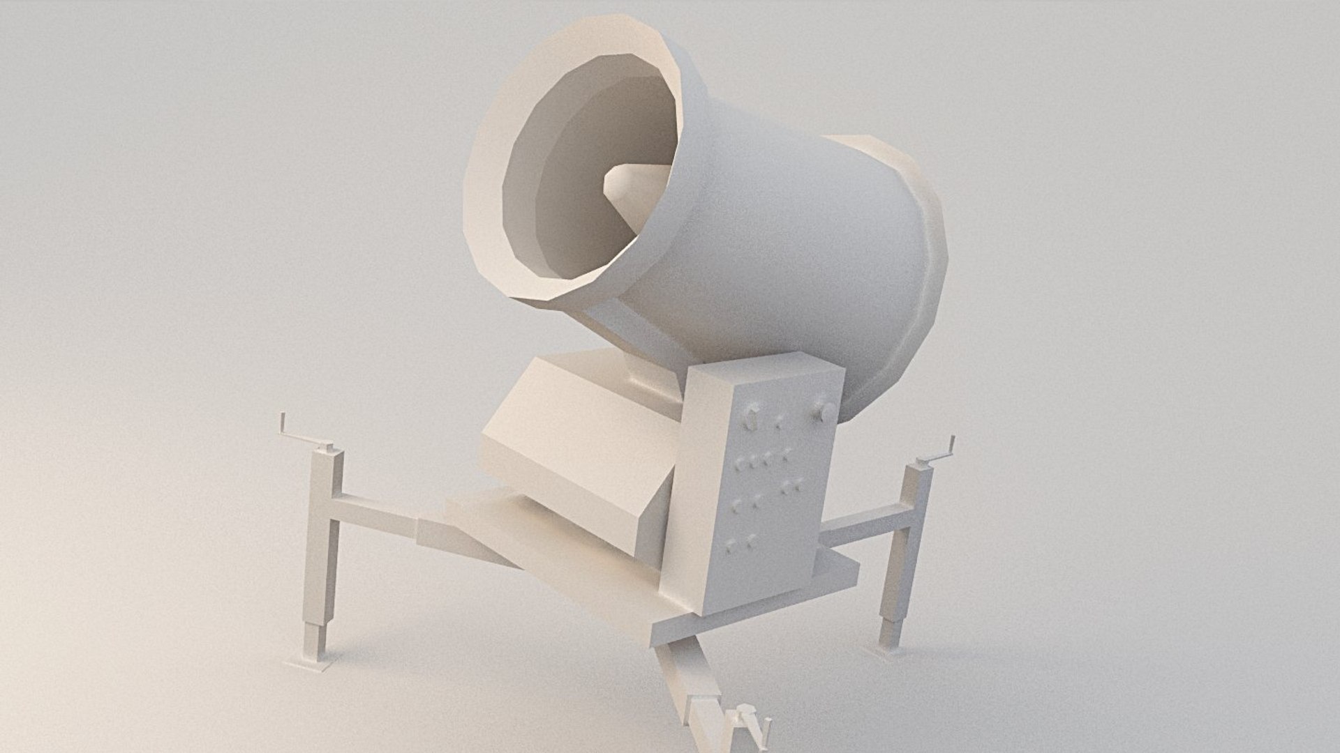 Snow Cannon 3D - TurboSquid 1527546