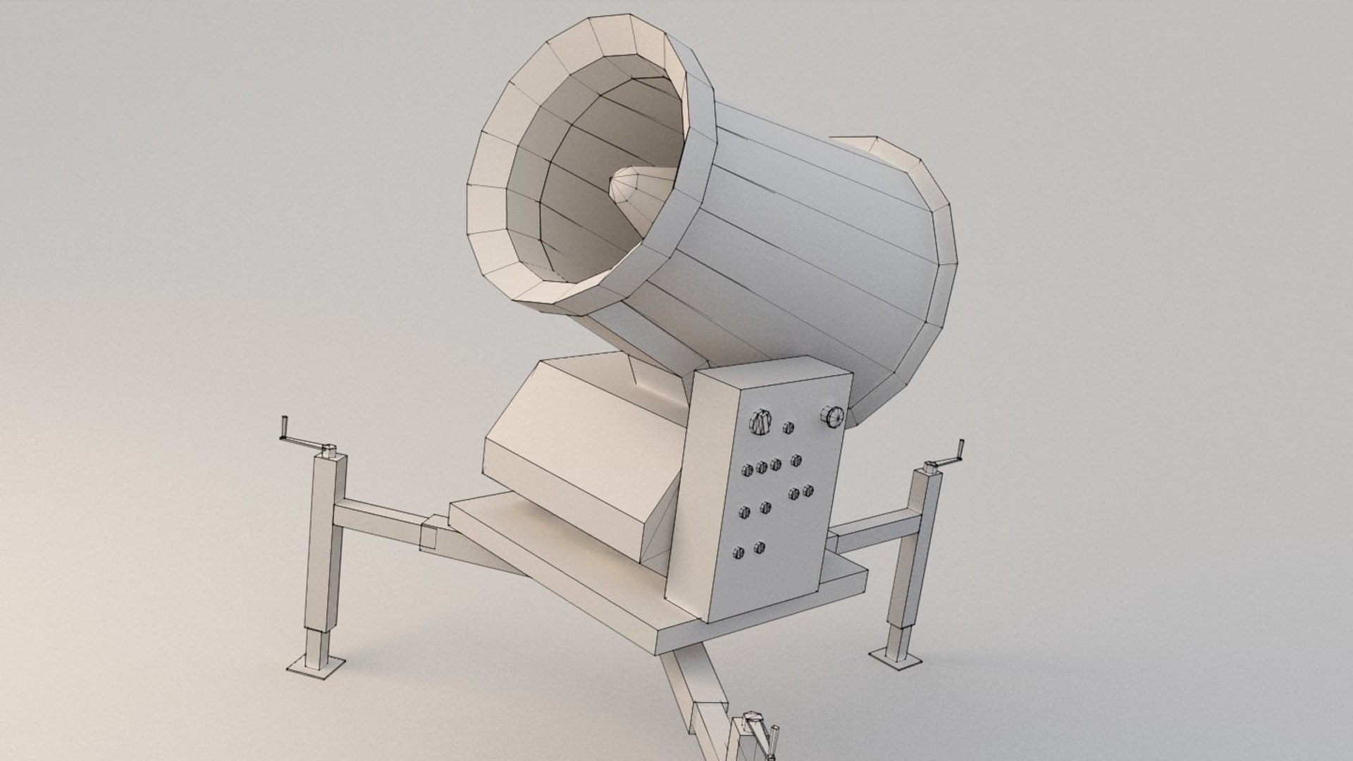 Snow Cannon 3D - TurboSquid 1527546