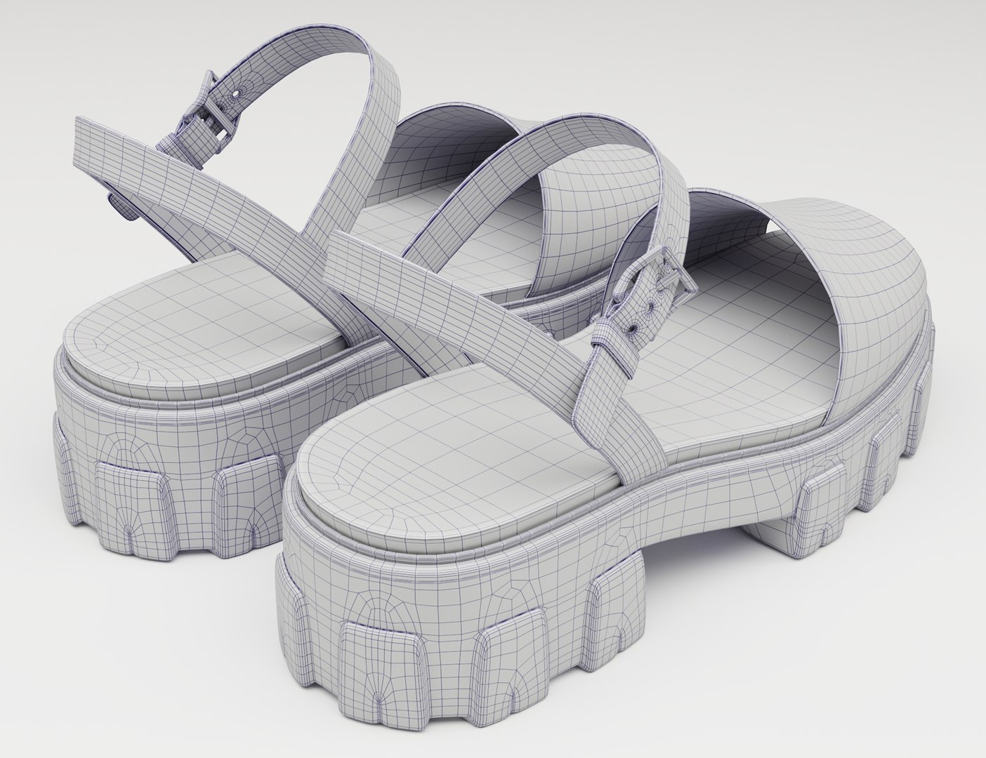 Monolith Platform Sandals Prada 3D model - TurboSquid 2154980