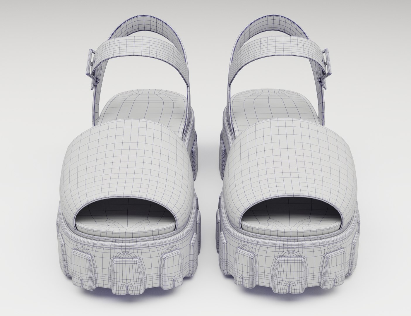 Monolith Platform Sandals Prada 3D model - TurboSquid 2154980