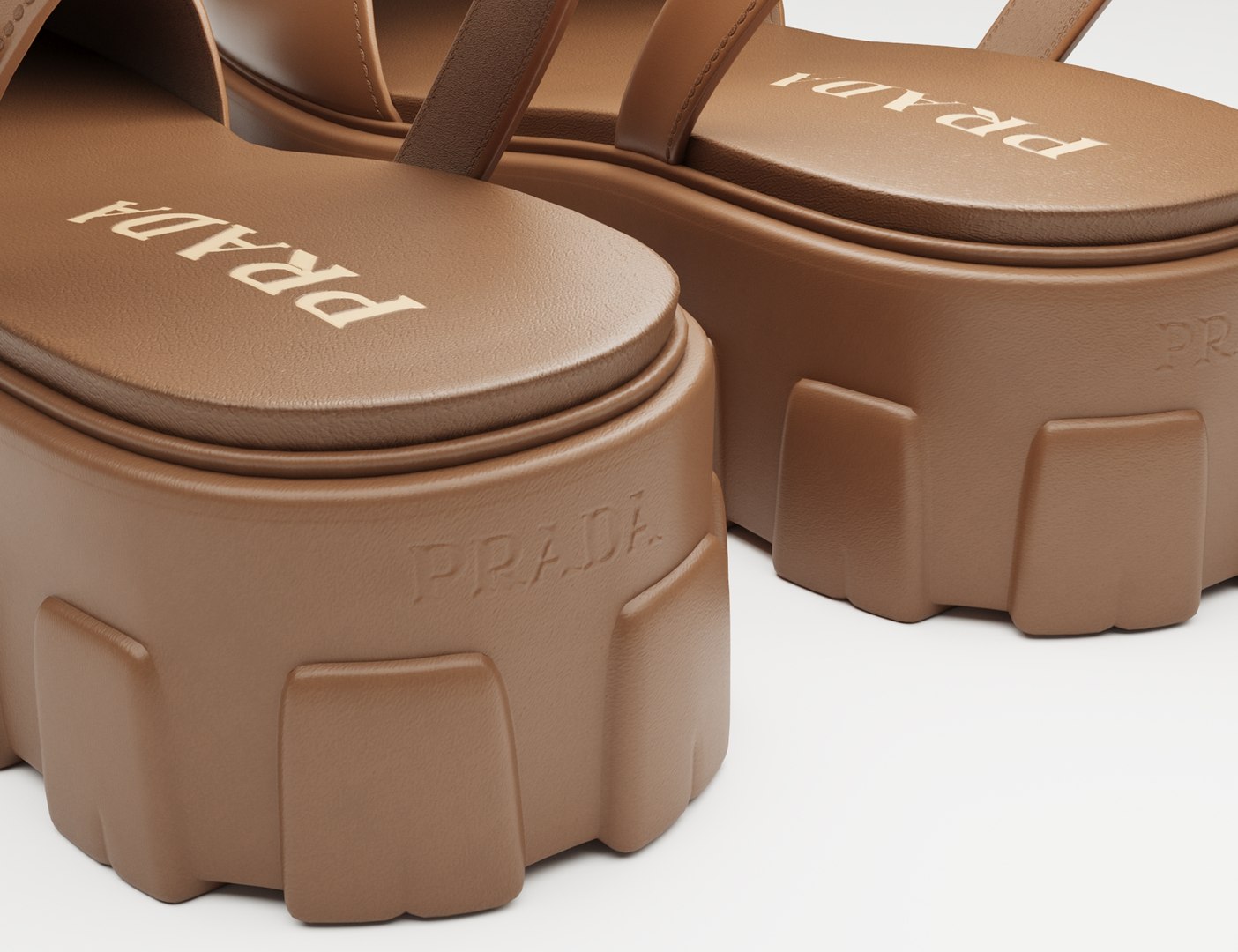 Monolith Platform Sandals Prada 3D Model - TurboSquid 2154980