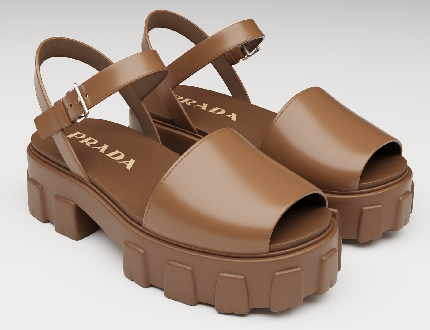Monolith Platform Sandals Prada 3D Model - TurboSquid 2154980