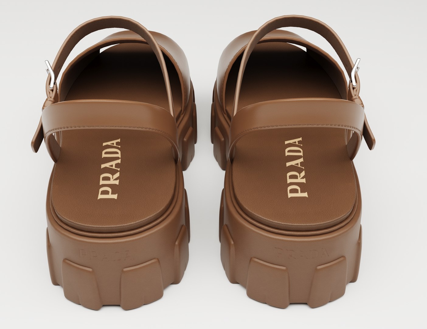 Monolith Platform Sandals Prada 3D Model - TurboSquid 2154980