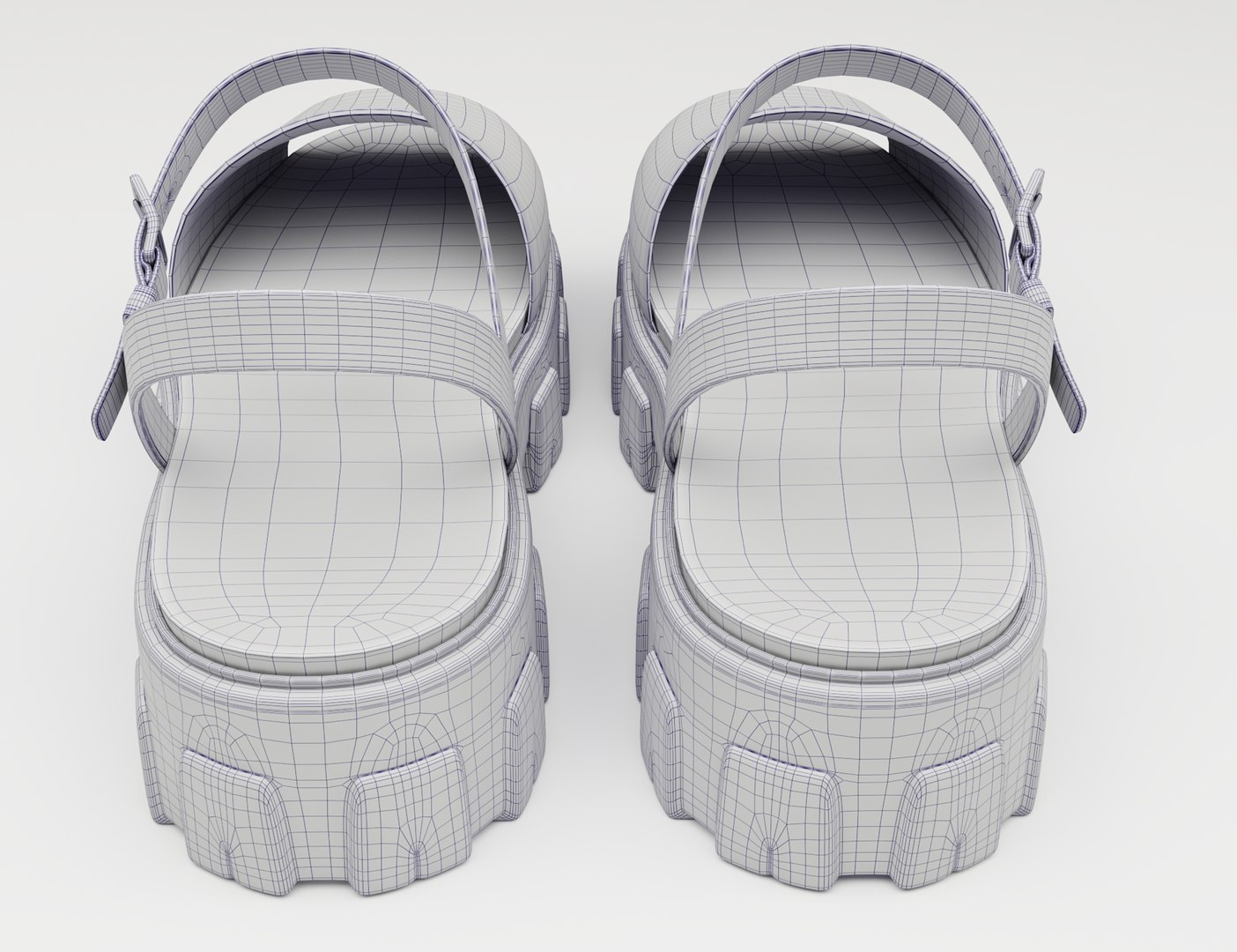 Monolith Platform Sandals Prada 3D Model - TurboSquid 2154980