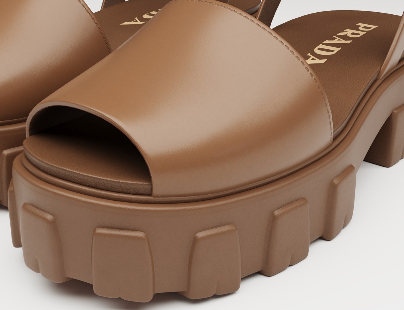 Monolith Platform Sandals Prada 3D model - TurboSquid 2154980