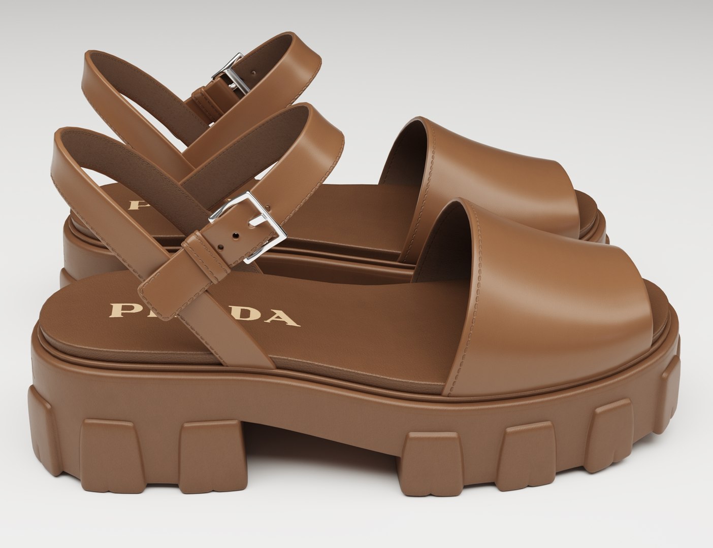Monolith Platform Sandals Prada 3D Model - TurboSquid 2154980