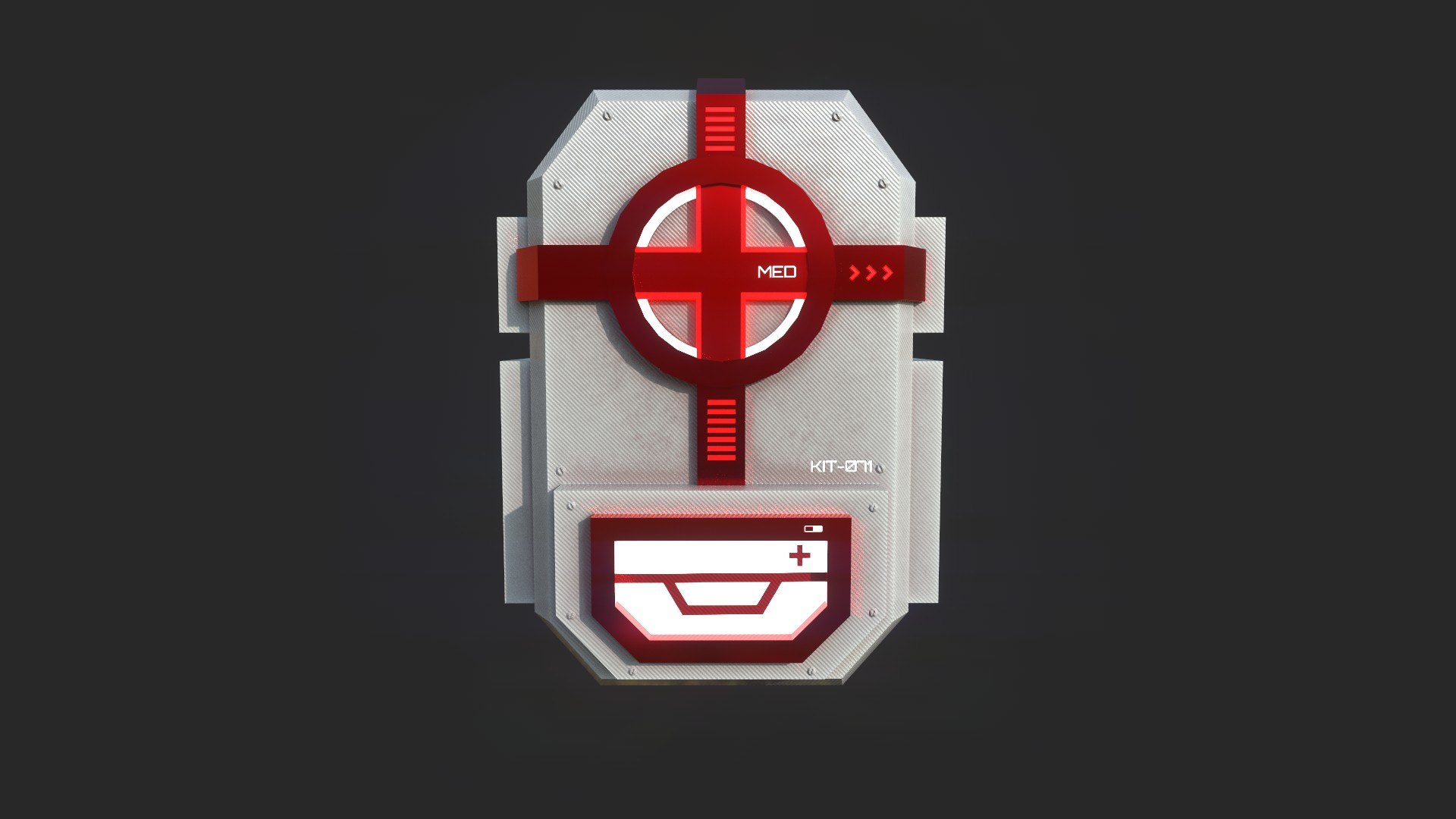 3D Sci-fi Medic Kit Backpack - TurboSquid 1695974