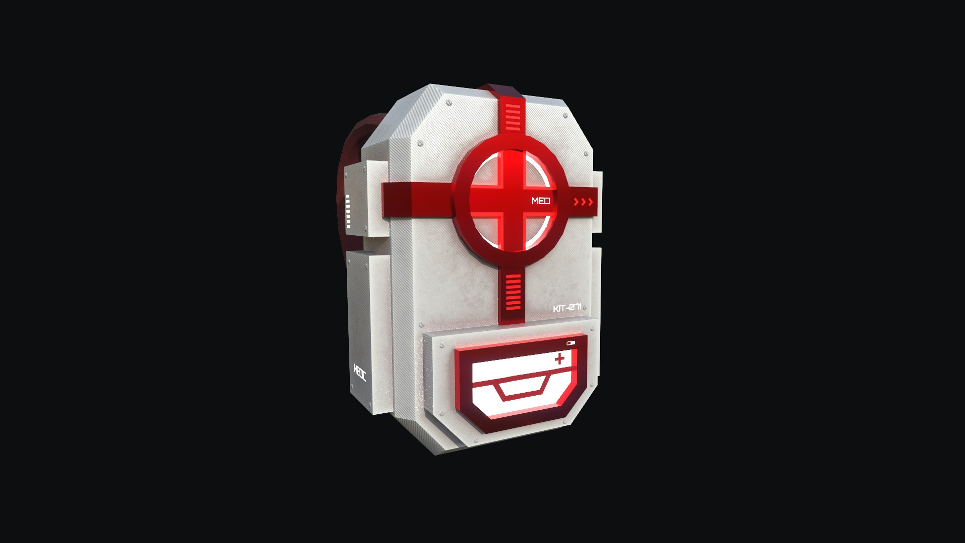 3D Sci-fi Medic Kit Backpack - TurboSquid 1695974