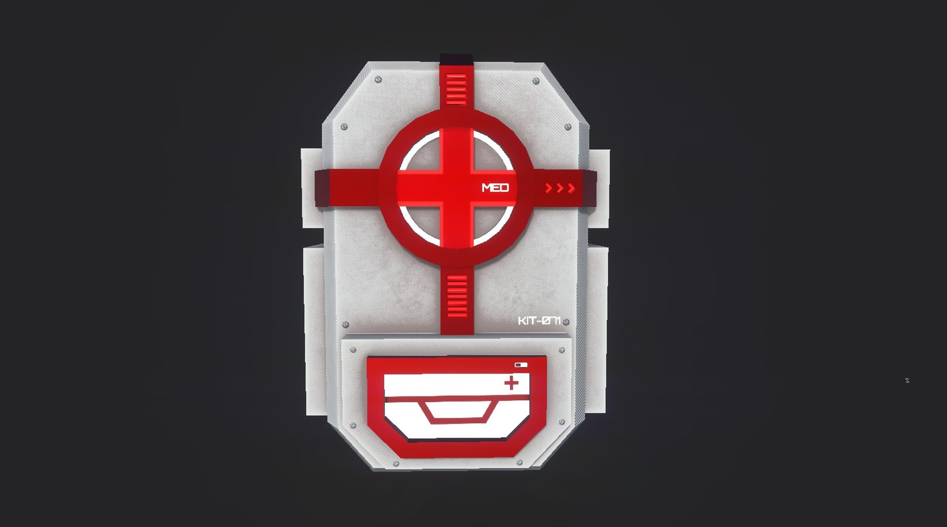 3D Sci-fi Medic Kit Backpack - TurboSquid 1695974