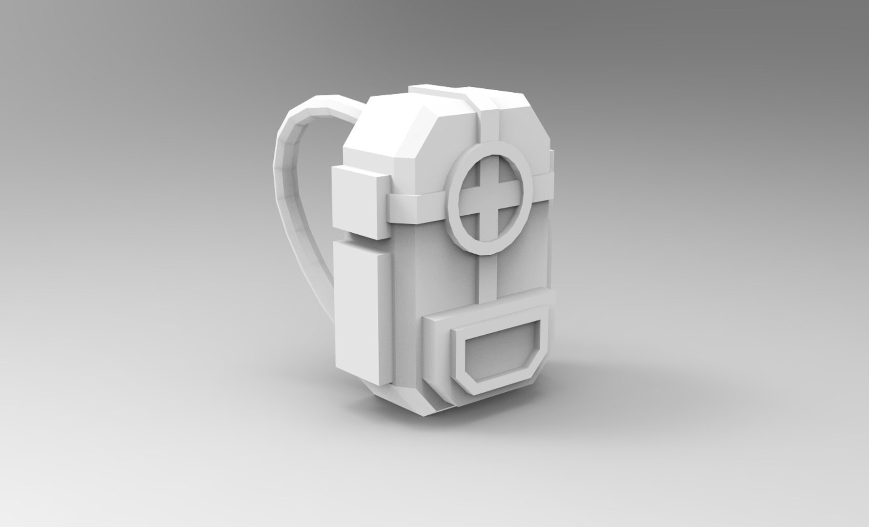 3D Sci-fi Medic Kit Backpack - TurboSquid 1695974