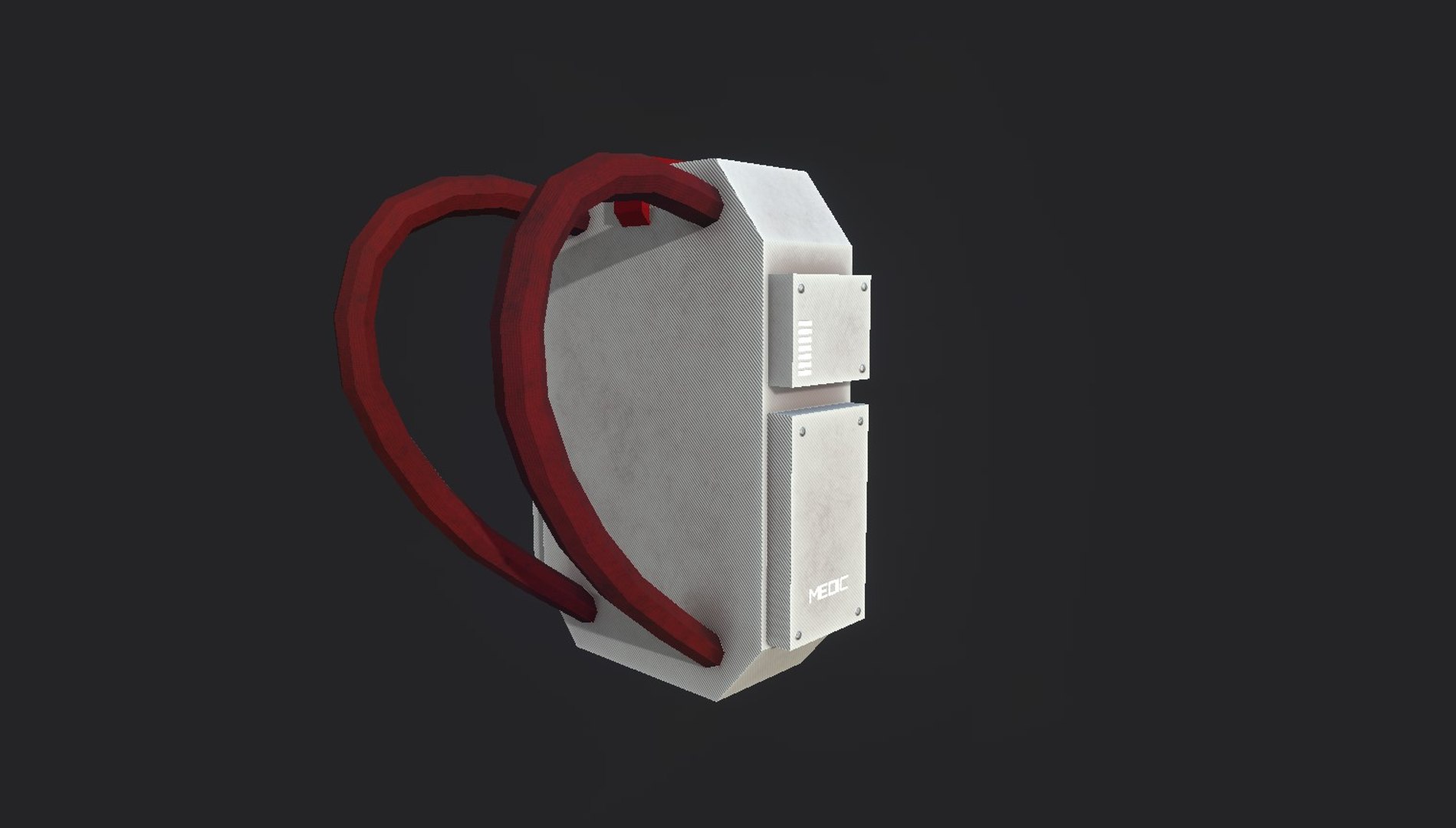 3D Sci-fi Medic Kit Backpack - TurboSquid 1695974