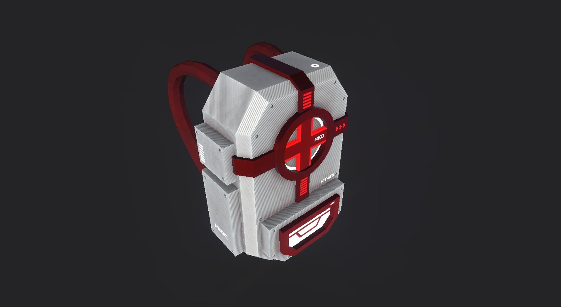 3D Sci-fi Medic Kit Backpack - TurboSquid 1695974
