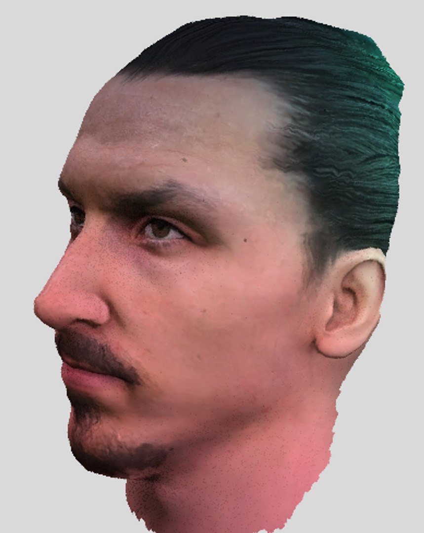 3D Zlatan Ibrahimovic Face | 1143874 | TurboSquid