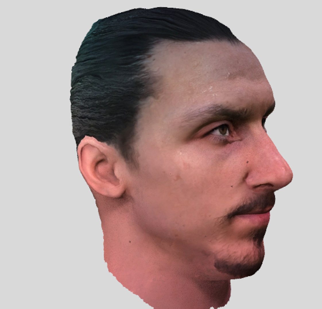 3D Zlatan Ibrahimovic Face | 1143874 | TurboSquid