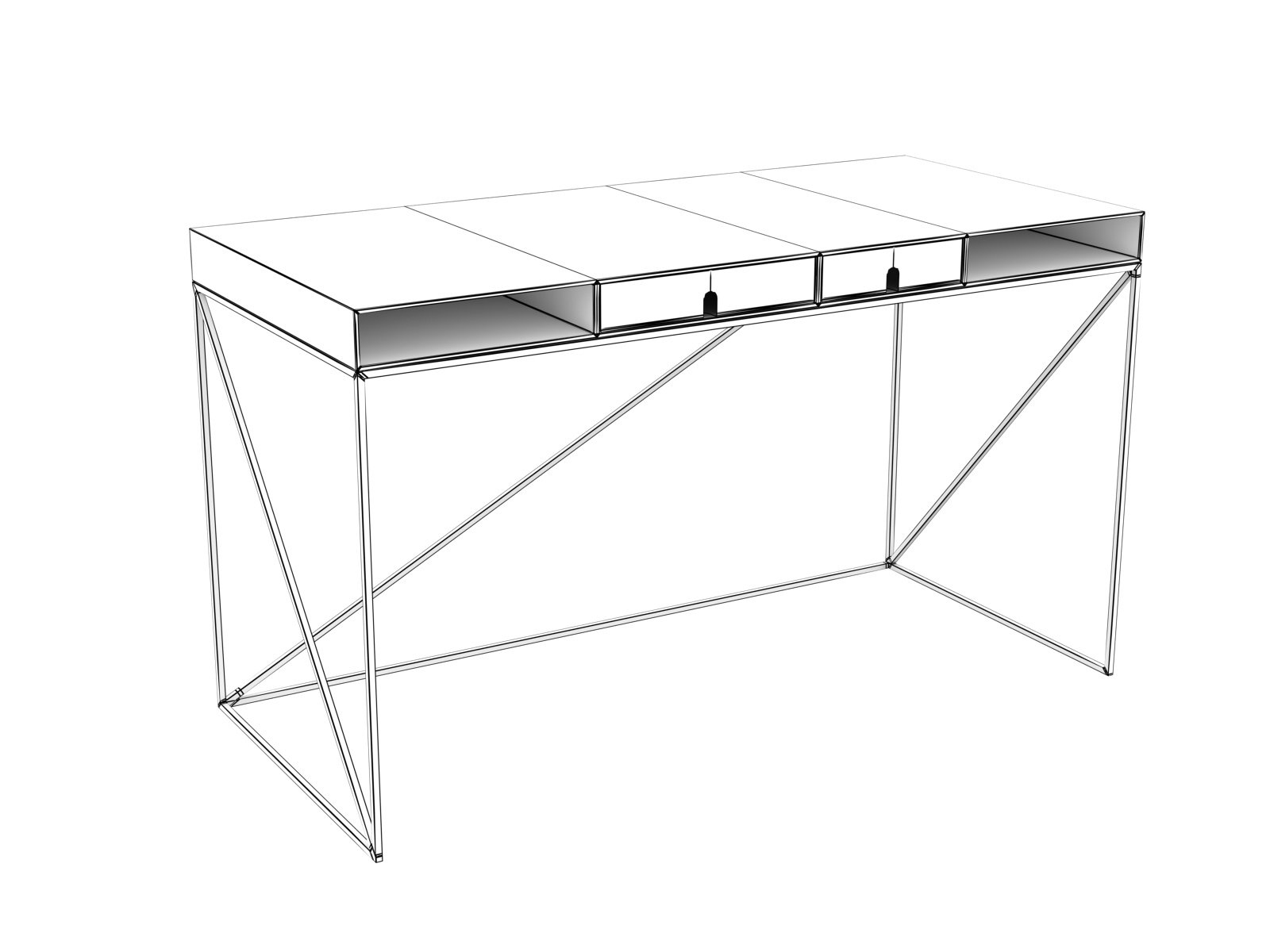 Free 3D caro writing table - TurboSquid 1308425