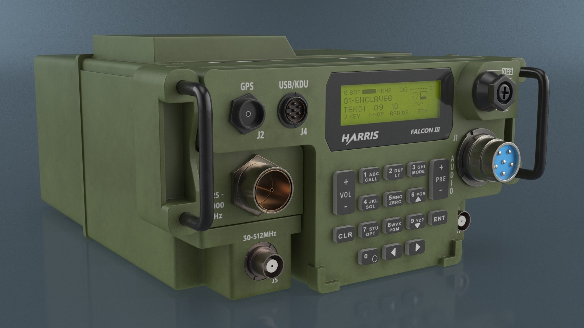 3D Harris Falcon III Field Radio Unit Model - TurboSquid 2466160