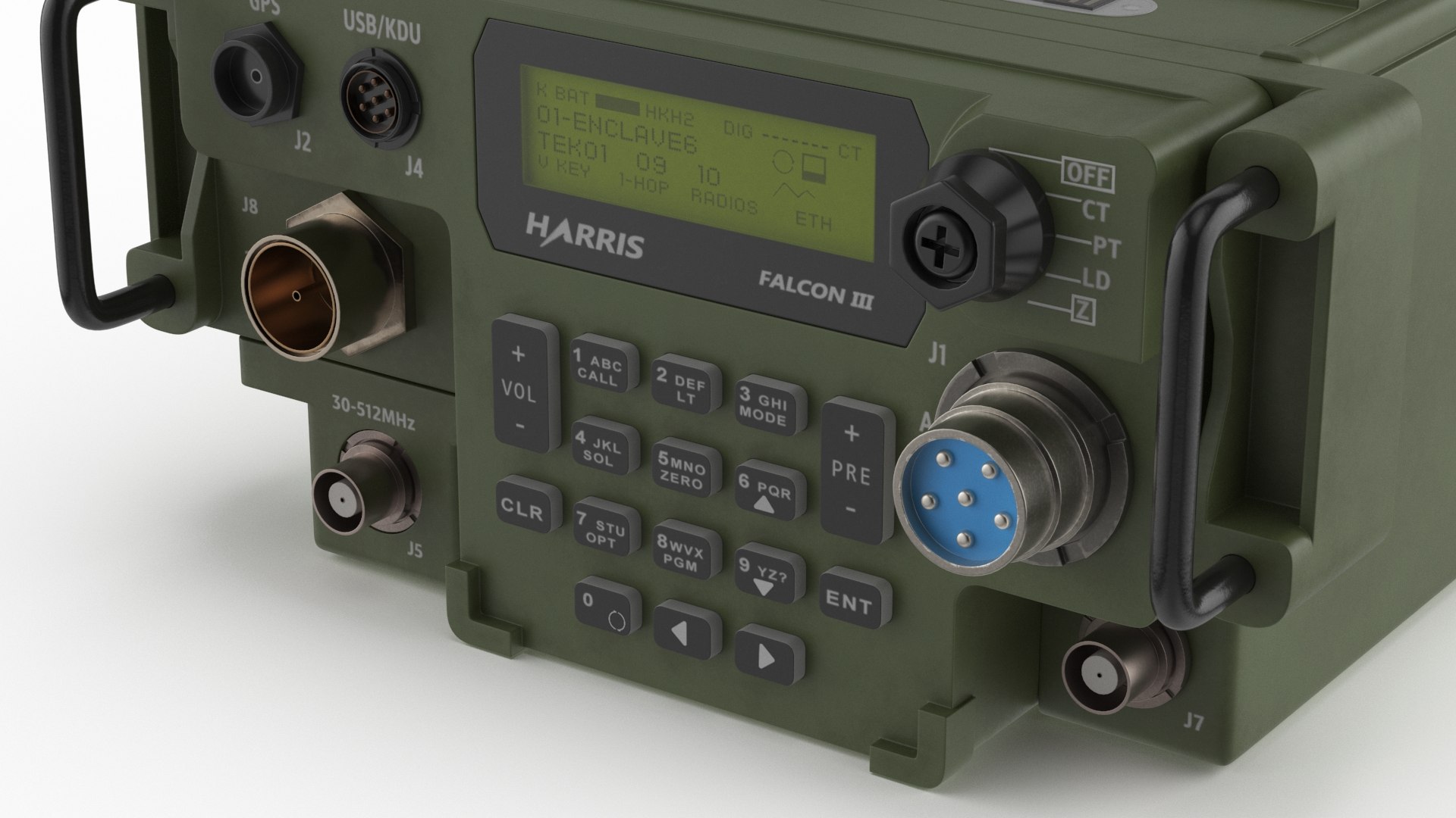 3d Harris Falcon Iii Field Radio Unit Model Turbosquid 2466160