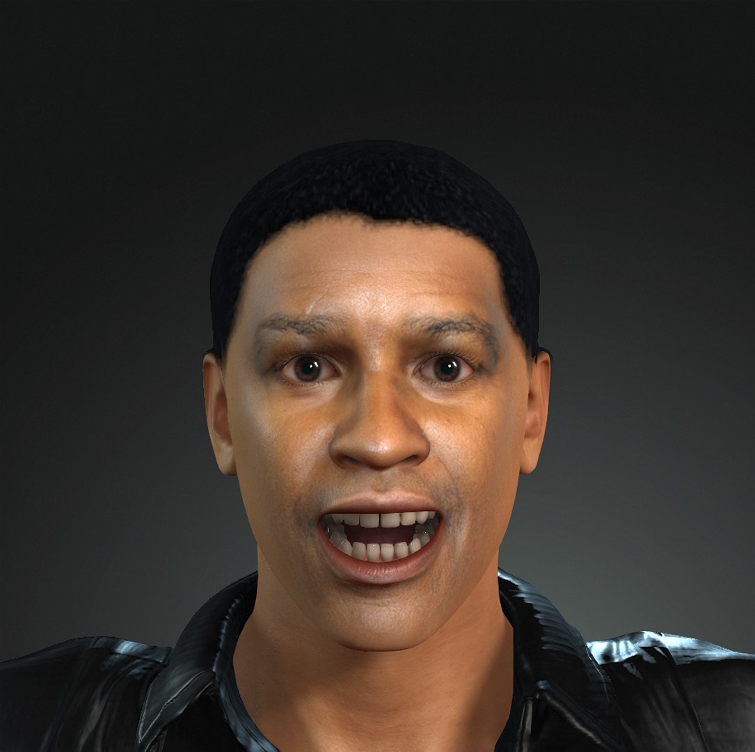 Denzel washington character design 3D model - TurboSquid 1601543