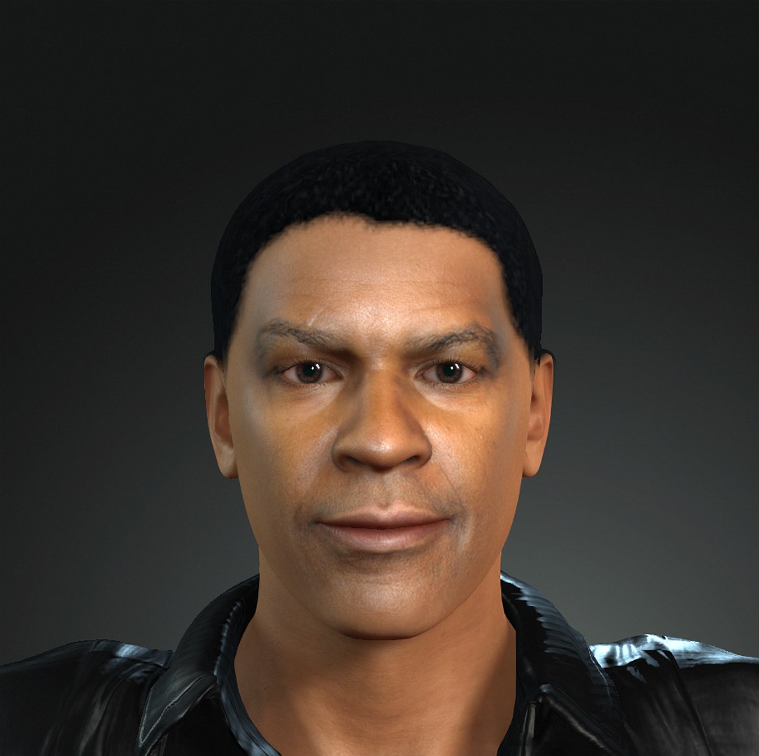 Denzel washington character design 3D model - TurboSquid 1601543