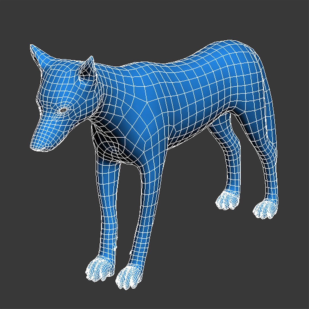 Realistic Wolf 3d 3ds