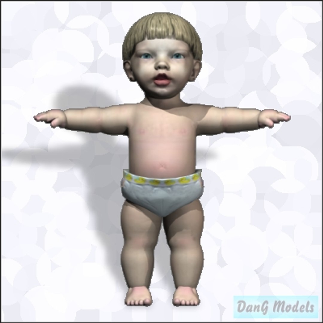 Child Head Eye 3d Lwo