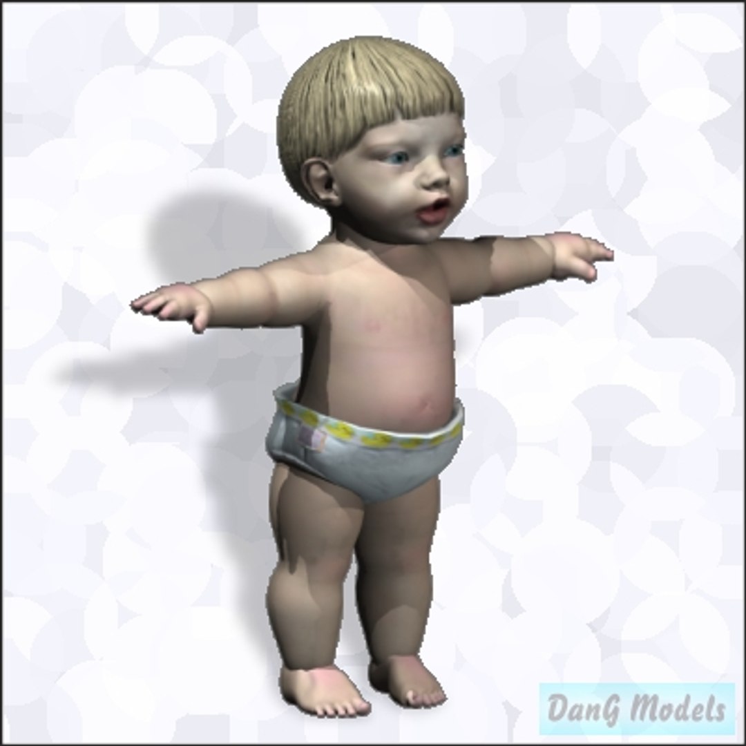 Child Head Eye 3d Lwo