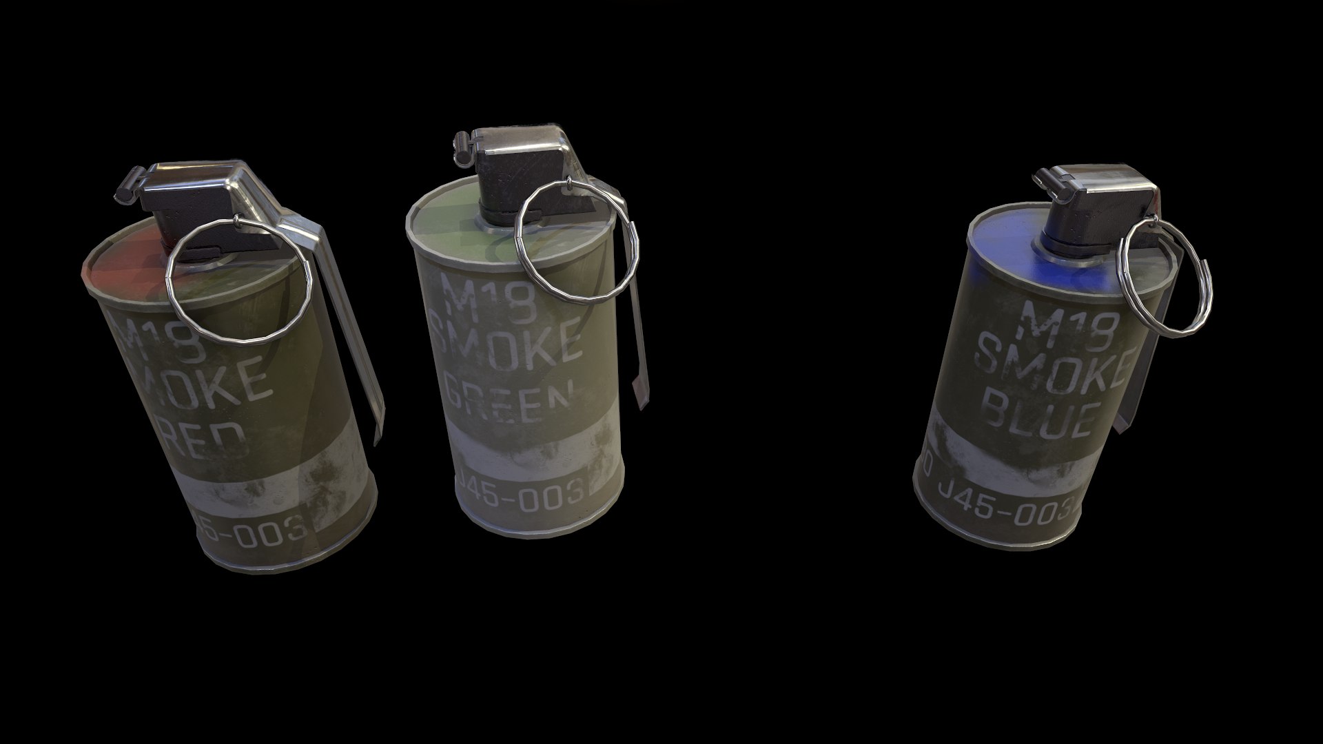 Pack Grenades 3D Model - TurboSquid 1335353