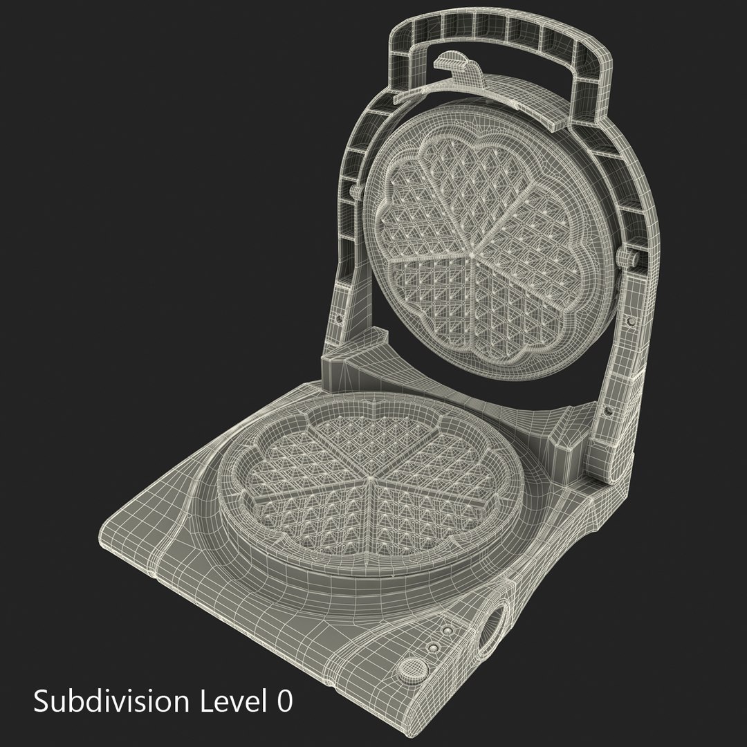 3d waffle maker model