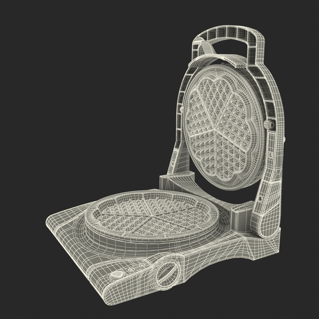 3d waffle maker model