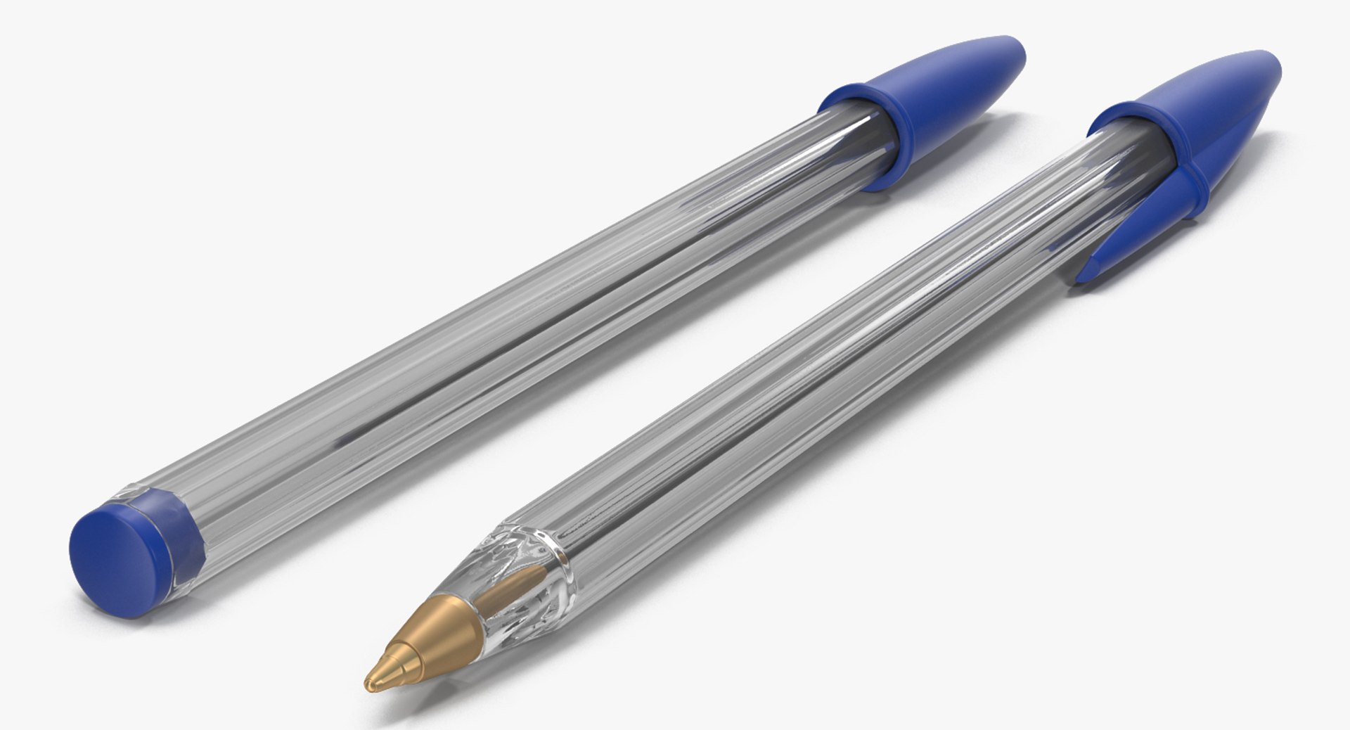 3D Transparent Plastic Ballpoint Pen - TurboSquid 1209409