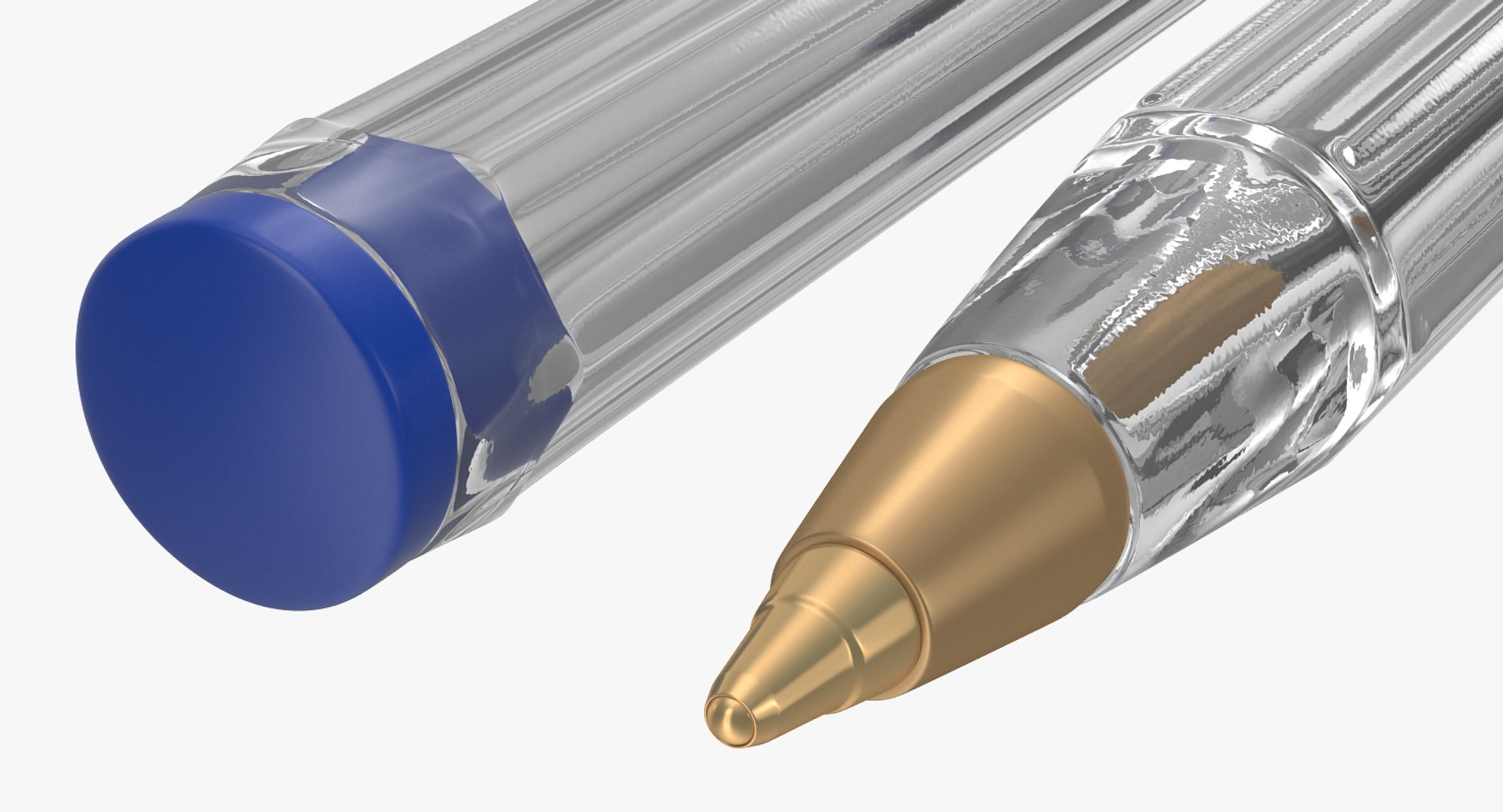 3D Transparent Plastic Ballpoint Pen - TurboSquid 1209409