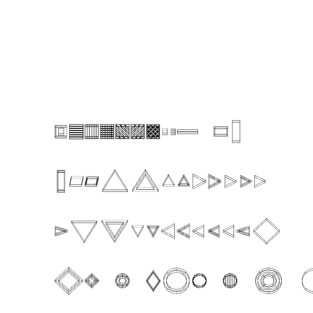 3D Symbols Set20 Cg Cad - TurboSquid 1215481
