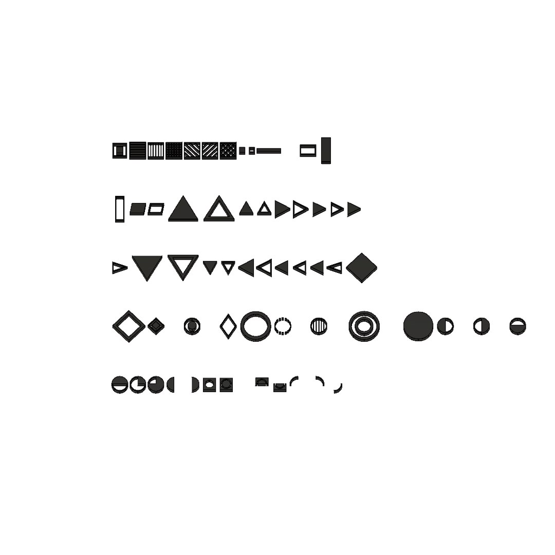 3D Symbols Set20 Cg Cad - TurboSquid 1215481