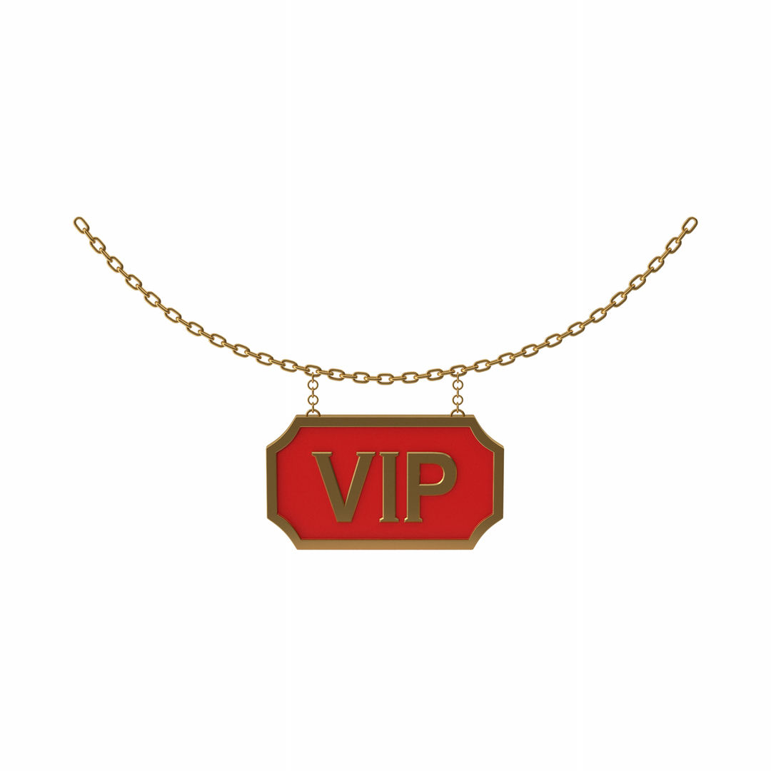 3D VIP Hanging Sign - TurboSquid 2327723