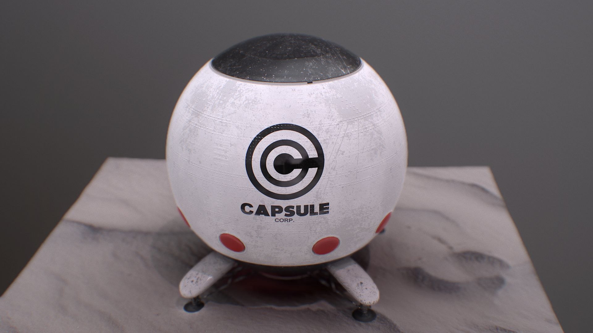3D Model Capsule Corporation Spaceship - TurboSquid 1208175