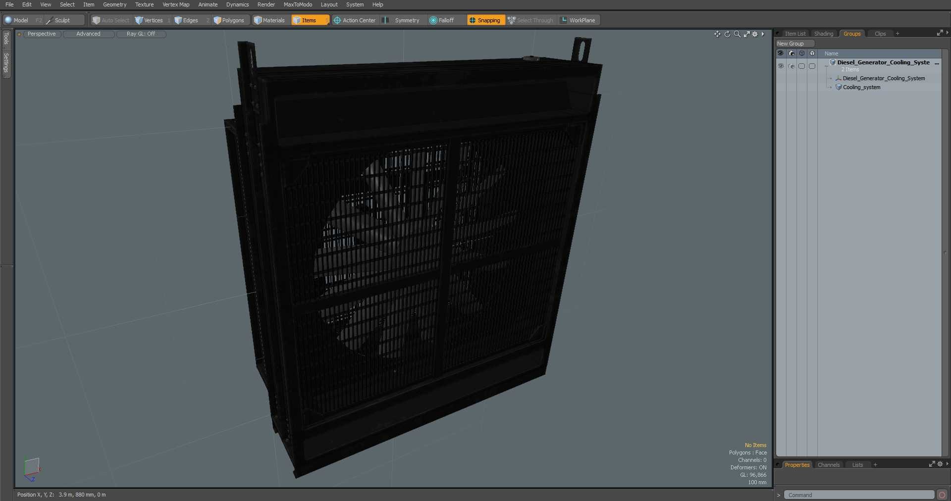 3D Diesel Generator Cooling System Model - TurboSquid 2244000