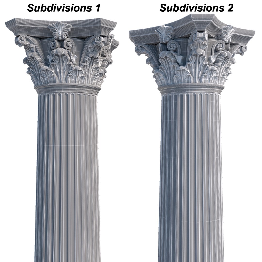 Column capitel 3D model - TurboSquid 1189381