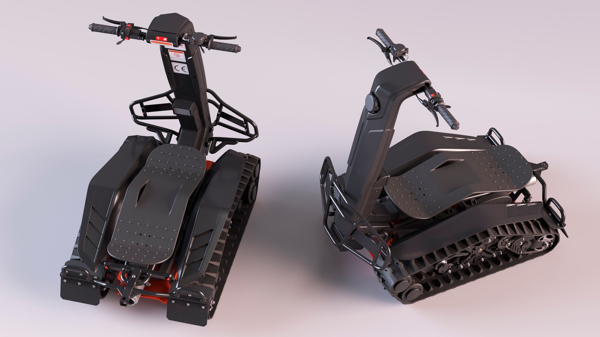 Stands Up Tracked Scooter 3D Model - TurboSquid 2166410