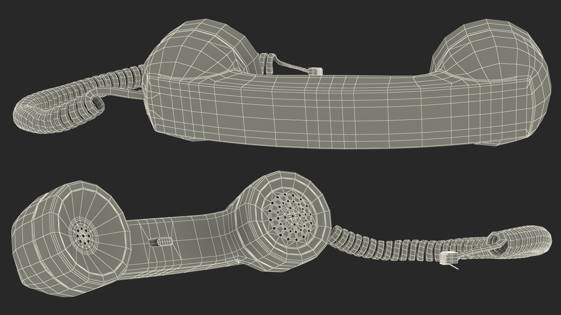 Vintage Phone Handset 3D model - TurboSquid 1789437