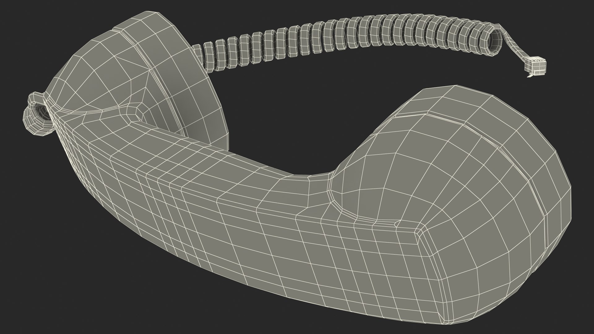 Vintage Phone Handset 3D model - TurboSquid 1789437